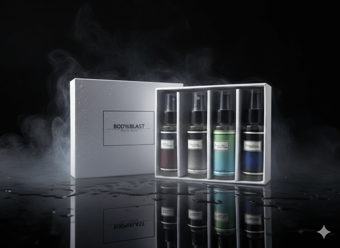 Ultimate Men's Cologne Pack 4 in 1 – Body and Blast